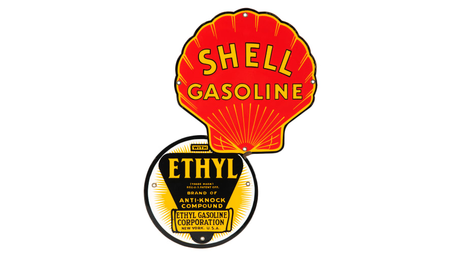 Shell Ethyl Gasoline Sign SSP 12x17 at The Road Art Collection 2016 as ...