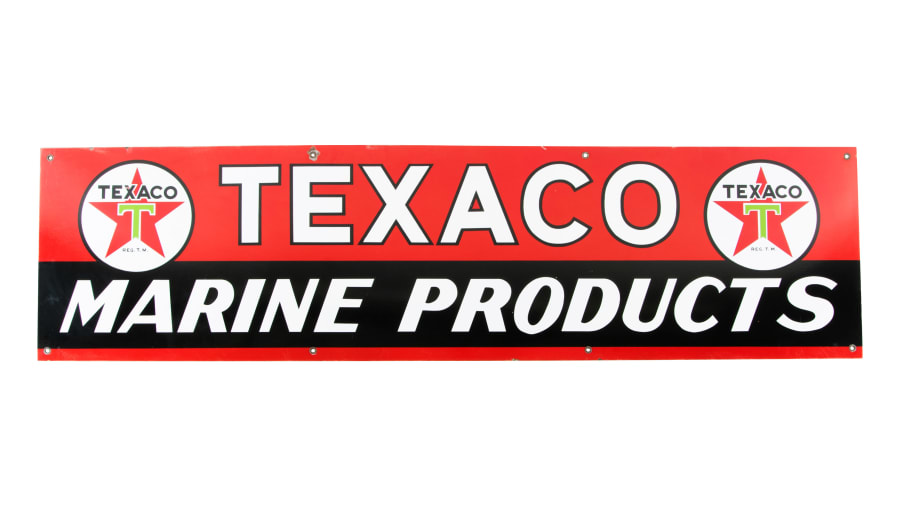 Texaco Marine Products Sign SSP 96x25.5 at The Road Art Collection 2016 ...