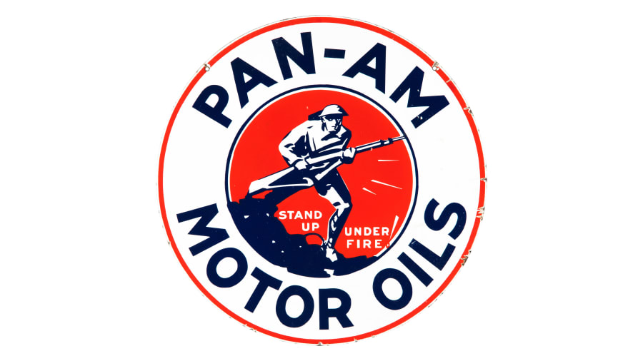 Pan-Am Motor Oils Sign DSP 29.5 Inches at The Road Art Collection 2016 ...