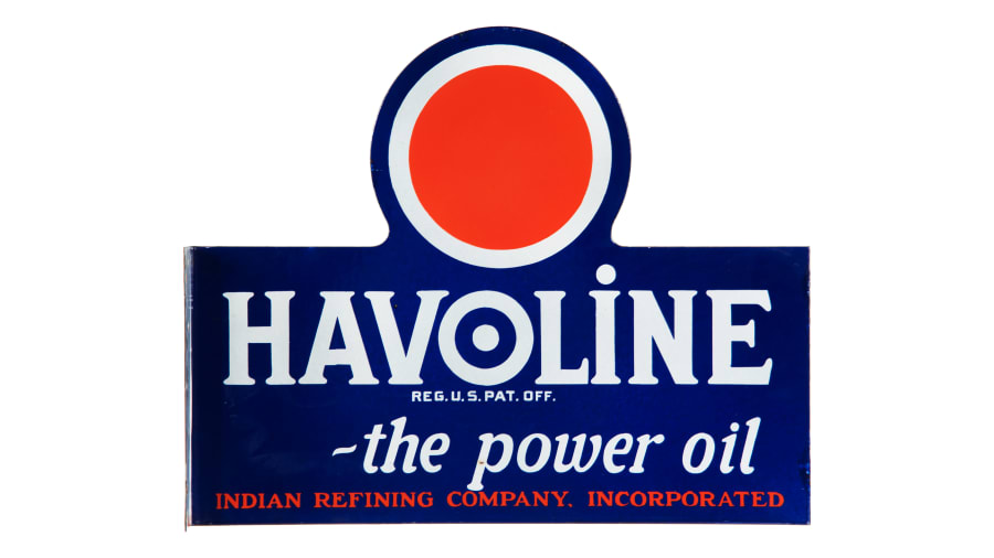 Havoline The Powerful Oil Flange Sign DSPF 23.5x19 at The Road Art ...