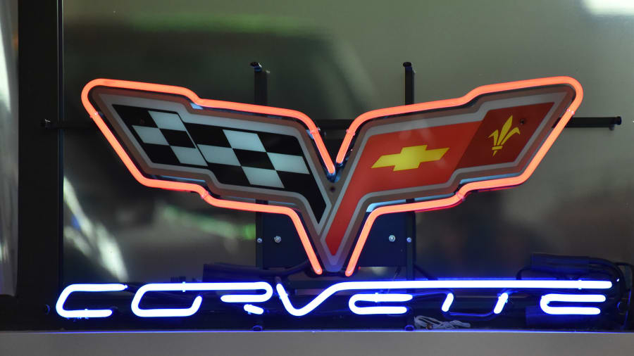 Chevrolet Corvette Neon Emblem Replica 30x14x5 at Indy Road Art 2017 as ...
