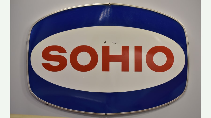 SOHIO Porcelain Sign In Frame SSP 70x49 for Sale at Auction - Mecum ...