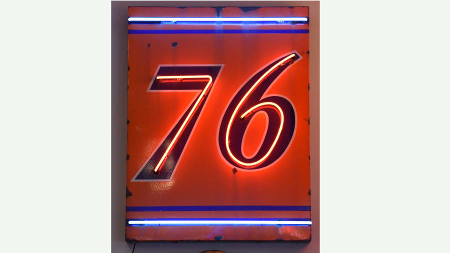 76 Neon Sign SSPN 40x52x8 at Indy Road Art 2017 as H145 - Mecum Auctions