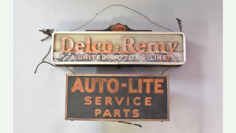 Delco Remy Auto Lite Hanging Lighted Sign 25x18x5 at Indy Road Art 2017 ...