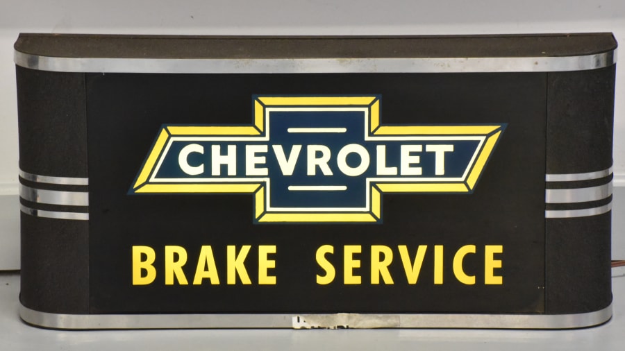 Chevrolet Brake Service Lighted Sign 22x10x5 at Indy Road Art 2017 as ...