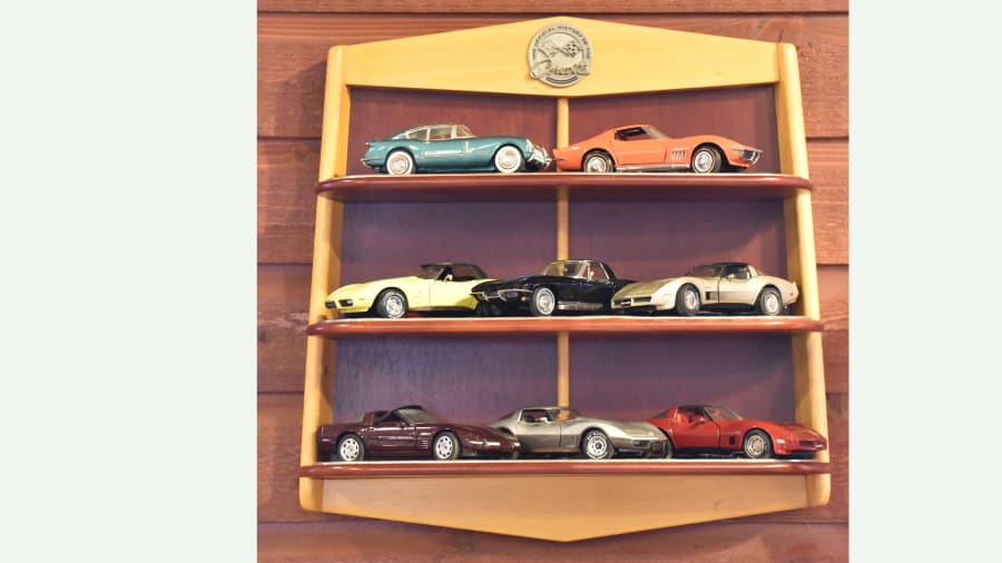 Corvette Shelf Display With Cars 19x20x7 at Indy Road Art 2017 as J95 ...