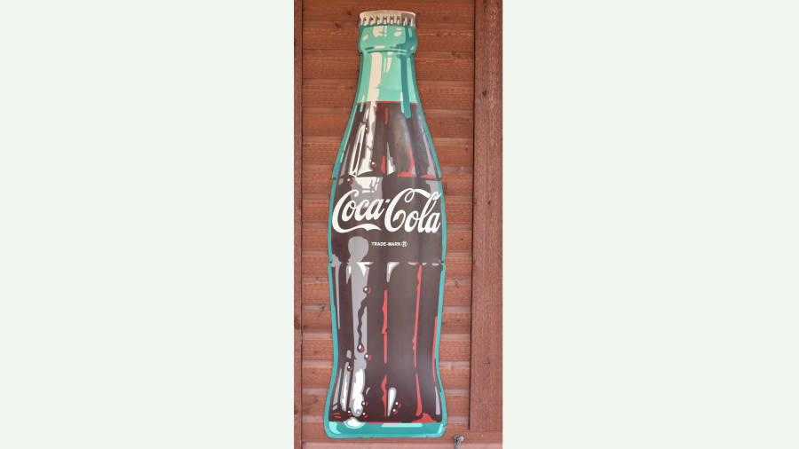 Coca Cola Bottle Sign SSE 21x70x3 at Indy Road Art 2017 as J122 - Mecum ...