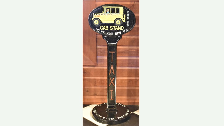 Cab Stand Taxi Standing Sign 19x47 at Indy Road Art 2017 as J147 ...