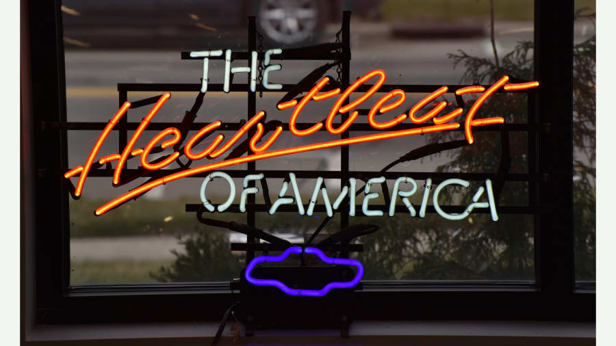 The Heartbeat Of America Neon Sign Replica 32x21x7 at Indy Road Art ...