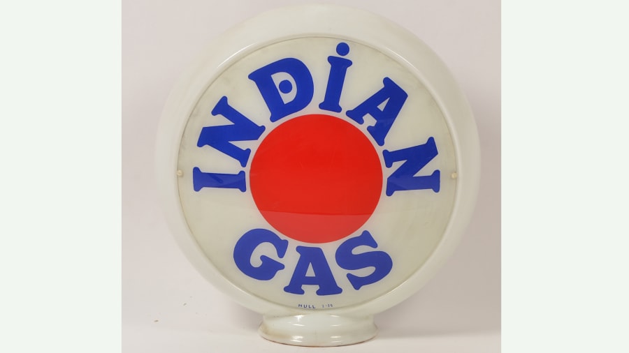 Indian Gas 3 PC Glass Hull Body 15 Inch for Sale at Auction - Mecum ...