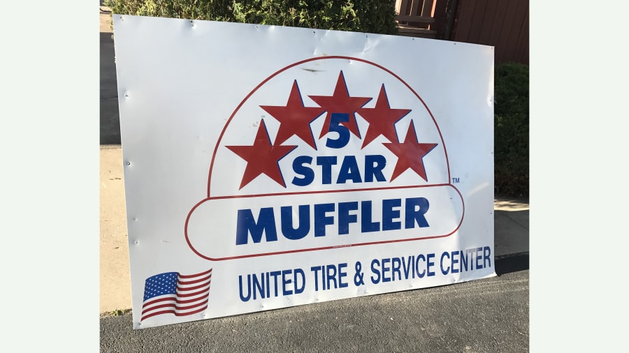 5 Star Muffler Sign 6x4 for Sale at Auction - Mecum Auctions