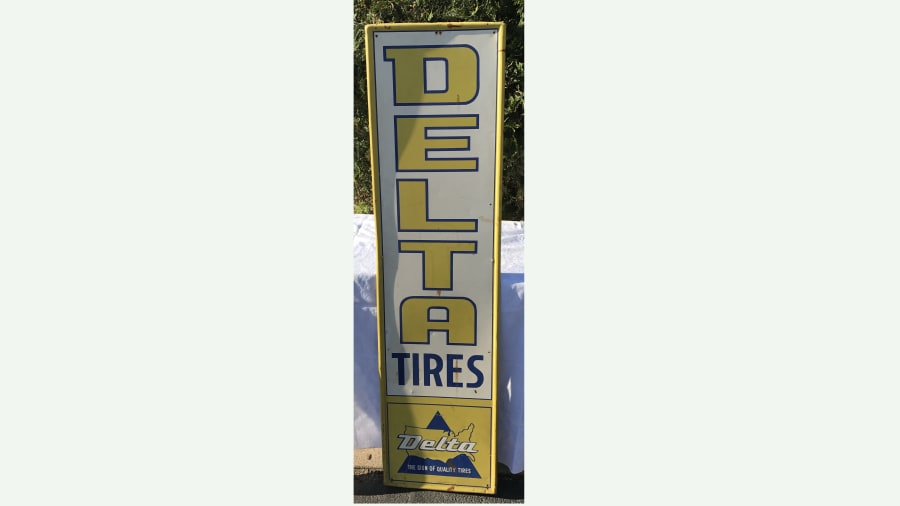 Delta Tires Sign for Sale at Auction - Mecum Auctions