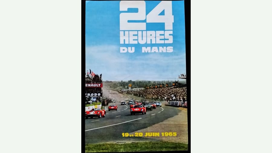 1965 24 Heures Du Mans Poster 23x15 for Sale at Auction - Mecum Auctions