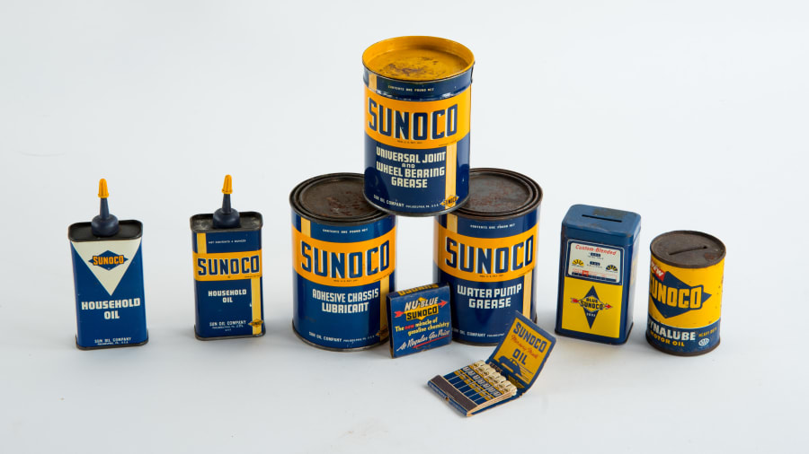 SUNOCO Oil Can Lot at The Road Art Collection 2017 as T265 - Mecum Auctions