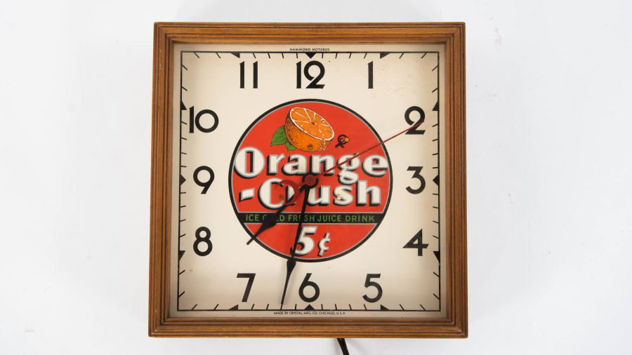 Orange Crush Clock 15 In. X 15 In. at The Road Art Collection 2017 as ...