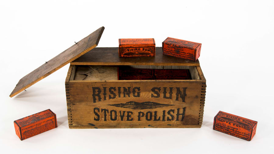 Rising Sun Stove Polish Crate at The Road Art Collection 2017 as S150 ...
