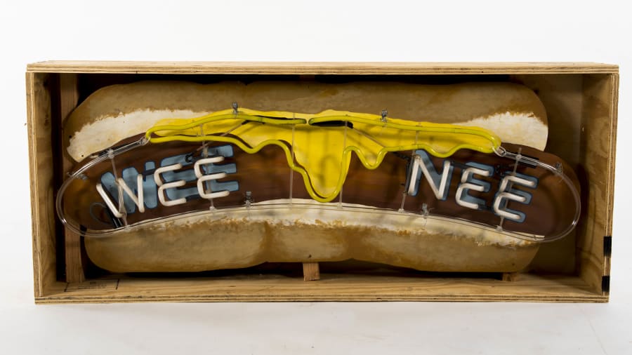 Wee Nee Single Sided Wood Neon 48 In. X 19 In. at The Road Art ...