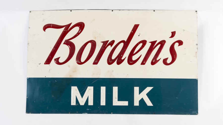 Borden's Milk SSTE 58 In. X 33 In. for Sale at Auction - Mecum Auctions