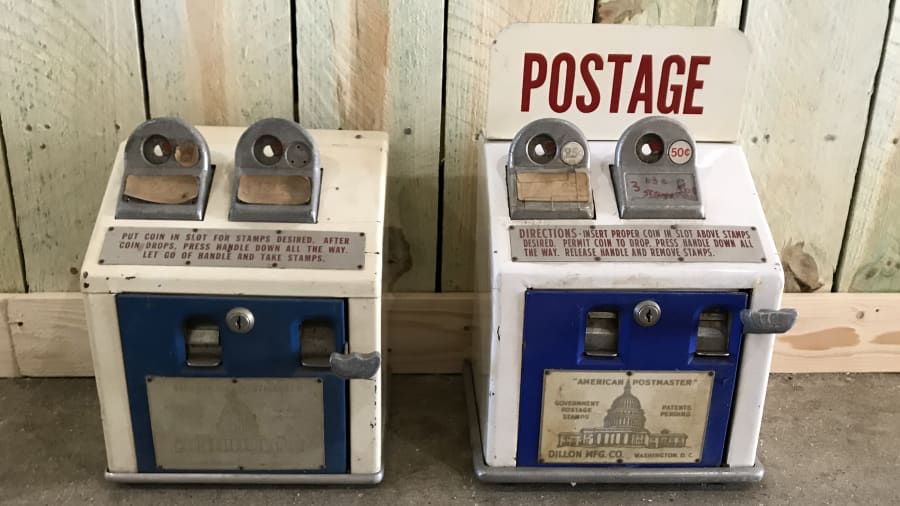 American Post Master Coin Operated Machine 10 In. X 15 In. X 10 In. at ...