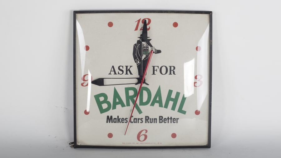 Bardahl Glass Face Clock for Sale at Auction - Mecum Auctions