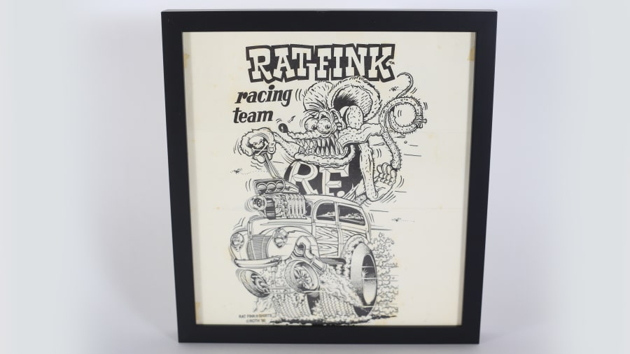 Ed 'Big Daddy' Roth Rat Fink Racing Team Framed Print 12x13 for Sale at ...