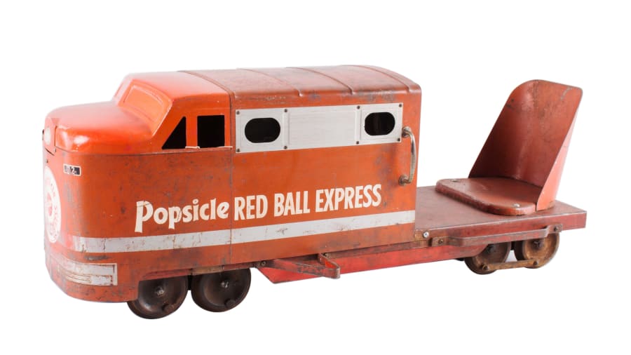 Popsicle Red Ball Express, Train Car, Flat Car And Doepke Yardbird Lot ...