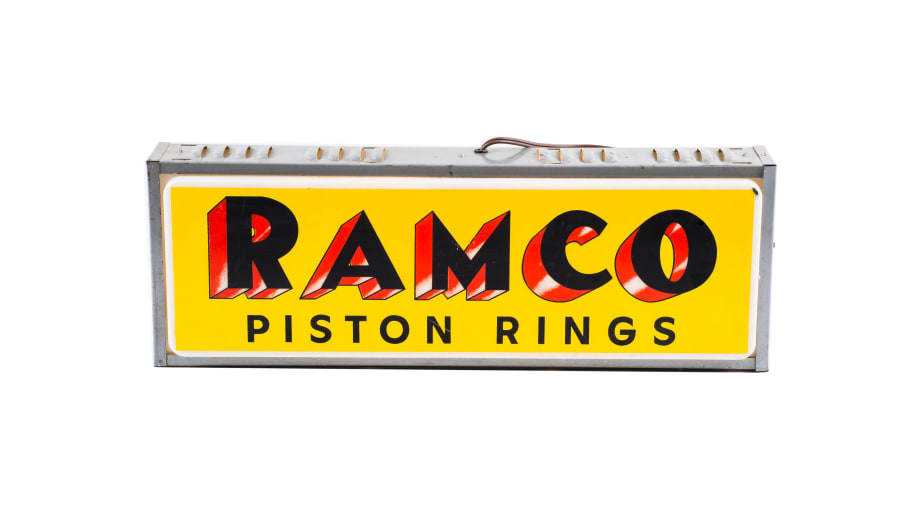 1960s Ramco Piston Ring Light-Up Sign On Original Cabinet at Harrisburg ...