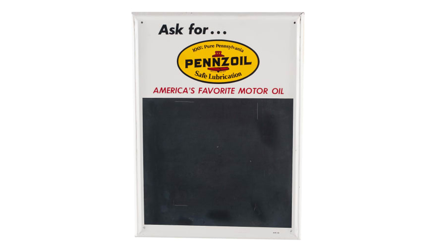 1960s NOS Pennzoil Chalkboard 17.5x24 at Harrisburg Road Art 2019 as ...