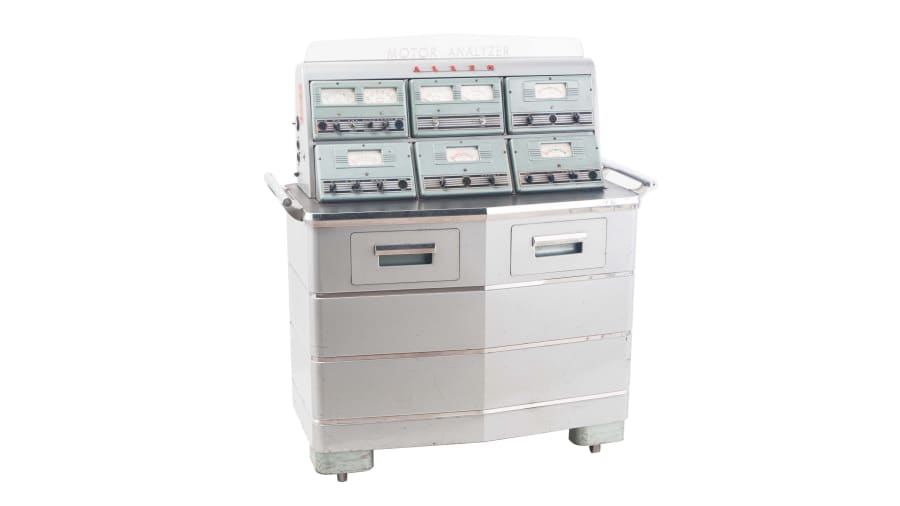 Original 1950s-60s Allen Motor Analyzer 45x22x52 at Harrisburg Road Art ...