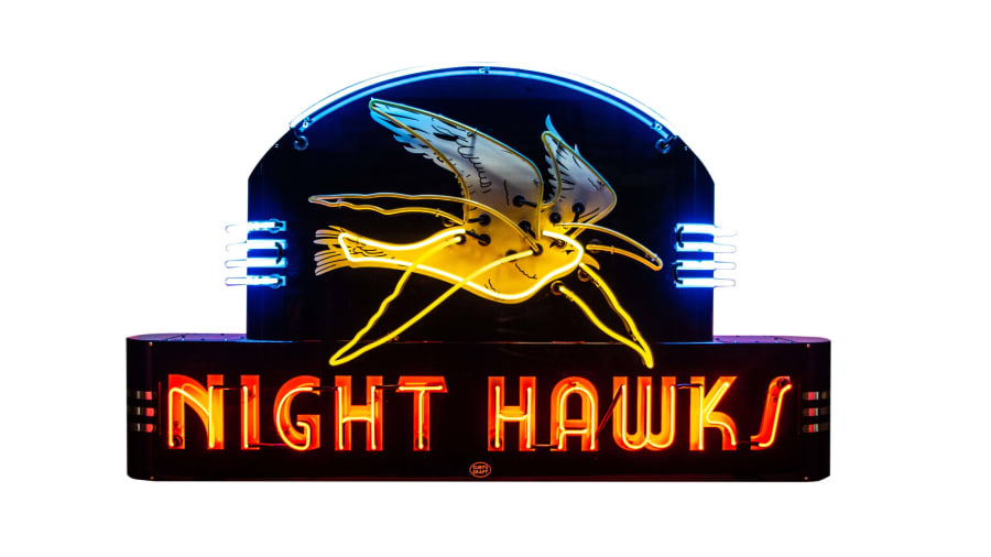 Night Hawk Double-Sided Neon Flasher 80x48x31 at Harrisburg Road Art ...
