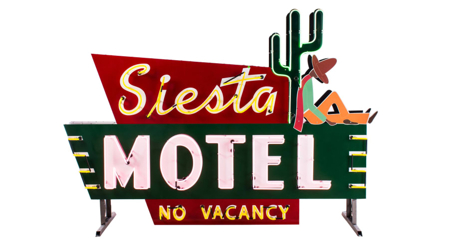 Siesta Motel Double-Sided Neon 110x77x16 at Harrisburg Road Art 2019 as ...