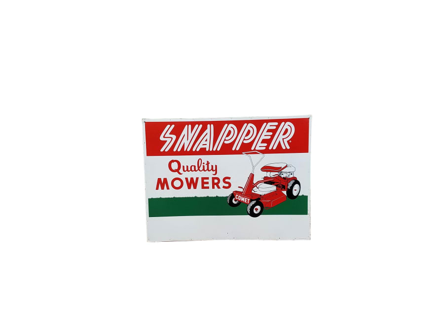 1960s Snapper Quality Mowers Single-Sided Tin Metal Sign 64x48x1 at ...