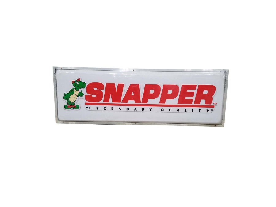 Snapper Mowers Embossed Legendary Quality Double-Sided Light Up 72x25x8 ...