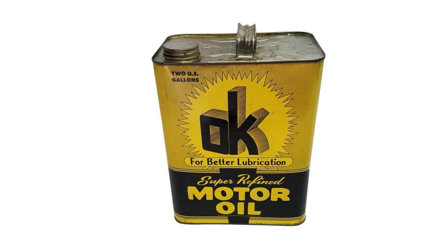1950s-60s OK Super Refined Motor Oil 2 Gallon Can 12x9x6 for Sale at ...