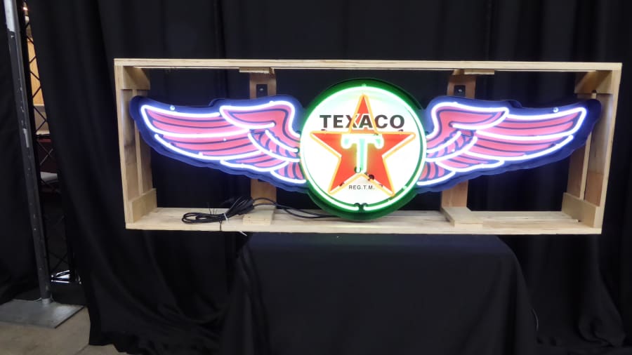 Texaco Wings Neon Sign, Reproduction 60-in at Harrisburg Road Art 2019 ...