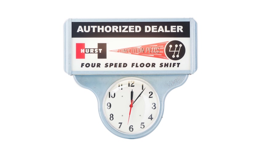 Hurst Authorized Dealer Lighted Clock, Reproduction 19x18 for Sale at ...