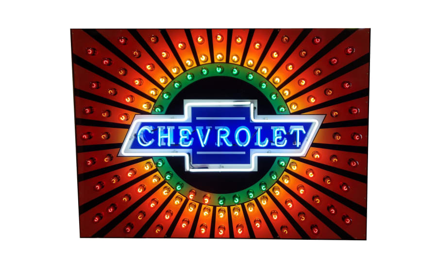 Chevrolet Starburst Animated Neon Sign 60x48 at Harrisburg Road Art ...