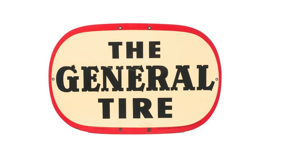 Original General Tire Porcelain Rack Sign 23x36 for sale at Harrisburg ...