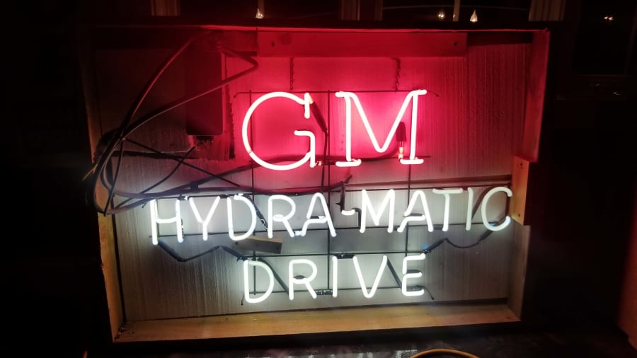 1960s GM Hydra-Matic Original Dealership Window Neon Sign 40x27 at ...