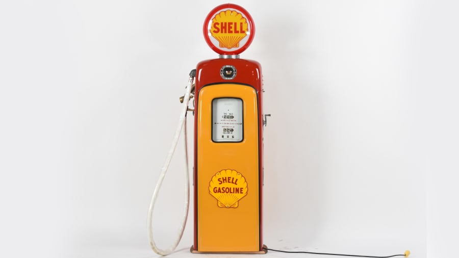 Shell Model 80 Gas Pump And Globe 21 X 16 X 77 at Indy Road Art 2018 as ...