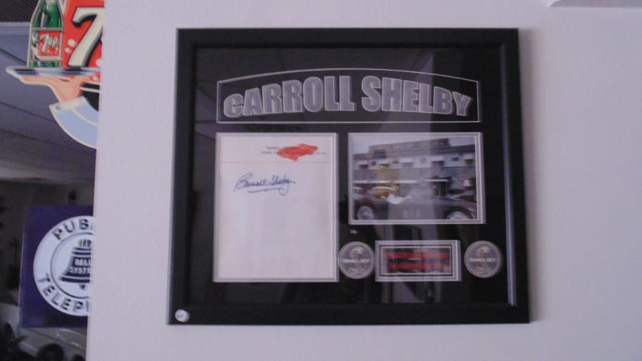 Carroll Shelby Framed Autograph Stationary With Certificate 22 X 25 at ...