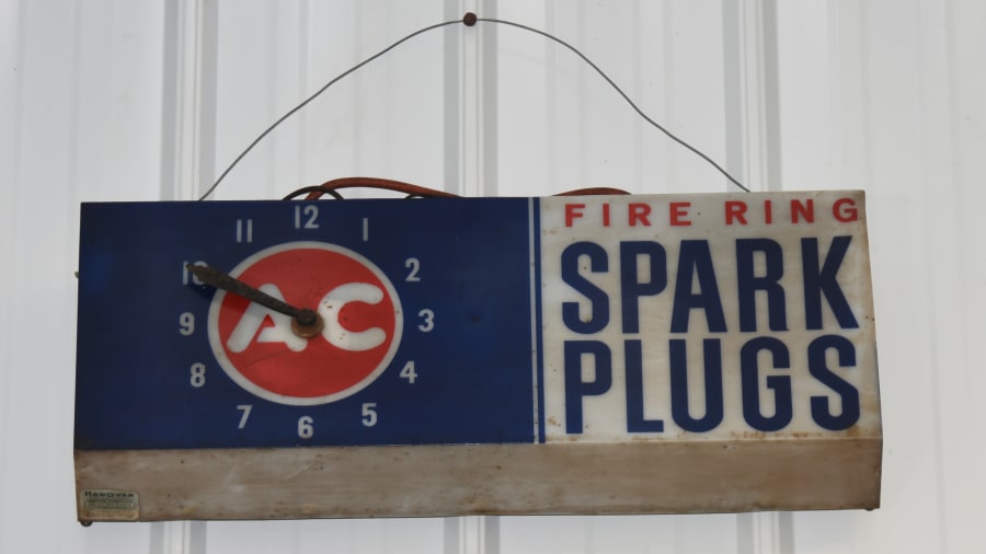 AC Spark Plug Clock SS Plastic 10x24 at Indy Road Art 2018 as B102 ...
