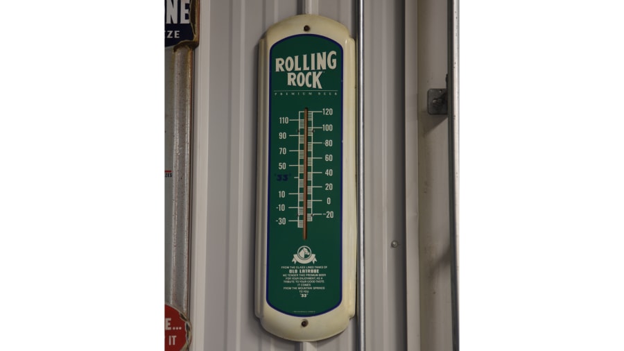 Rolling Rock SST Thermometer 28x8 at Indy Road Art 2018 as B174 - Mecum ...