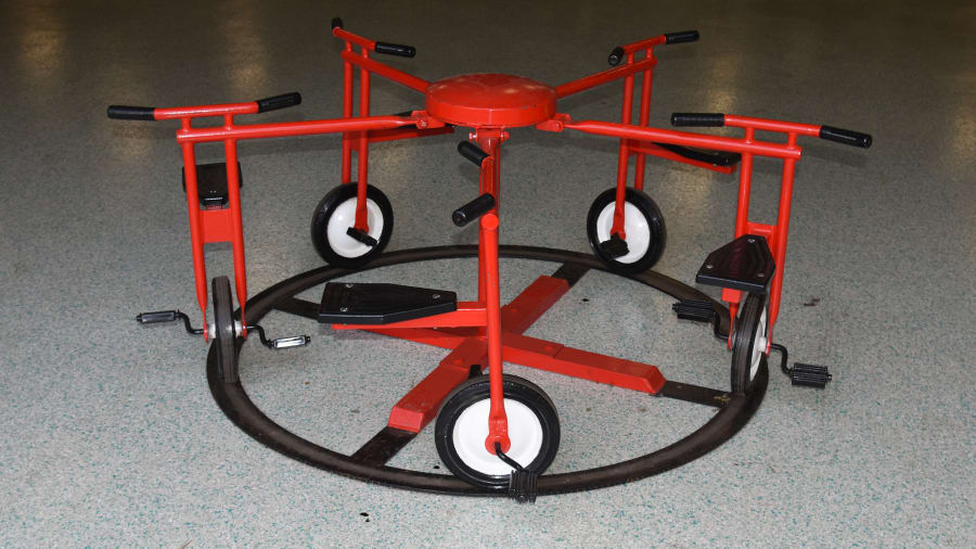 Kiddie Ride Spinning Pedal Kiddie Ride, Metal 26x67 Round at Indy Road ...