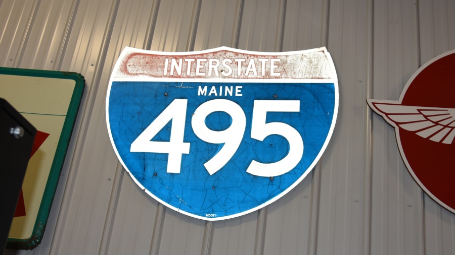 Maine Sign I-495 Maine Street Sign 36x45 at Indy Road Art 2018 as B301 ...