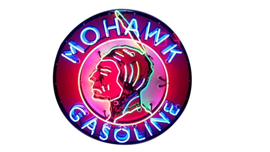 Mohawk Gasoline Single-Sided Tin Neon 42-in for Sale at Auction - Mecum ...