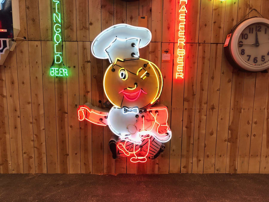 Speedee Single-Sided Porcelain Neon 45x66x10.5 at Indy Road Art 2019 as ...