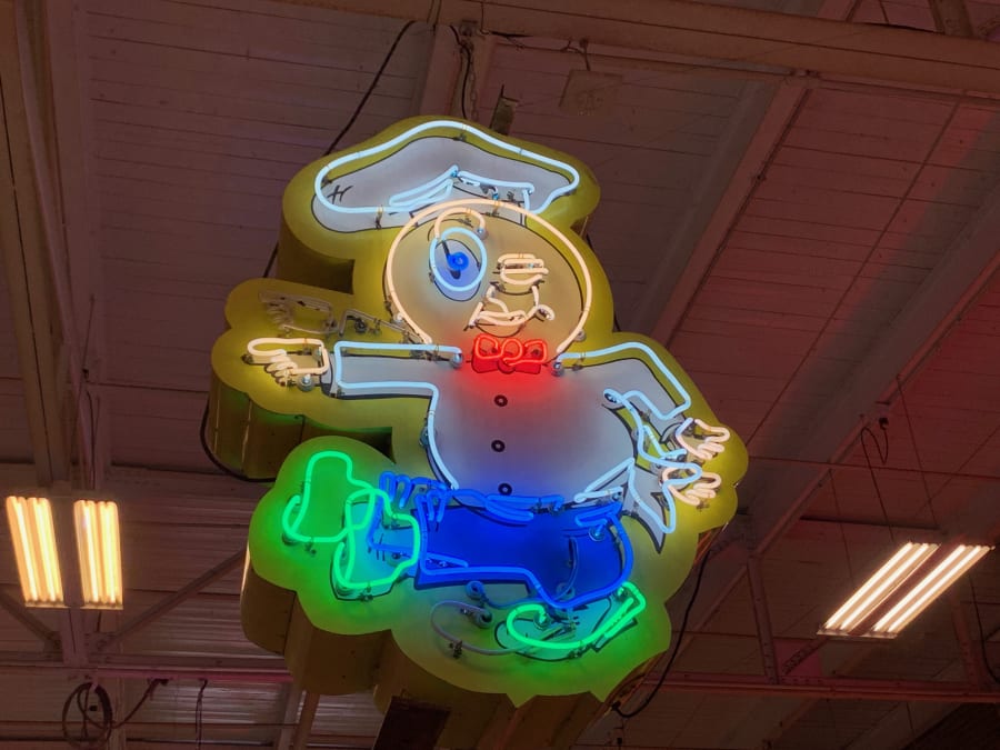 Speedee Double-Sided Tin Neon 52x69x20 at Indy Road Art 2019 as J127 ...