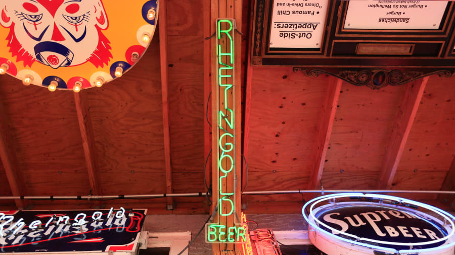 Rheingold Beer Single-Sided Neon 9x48x2 at Indy Road Art 2019 as J152 ...