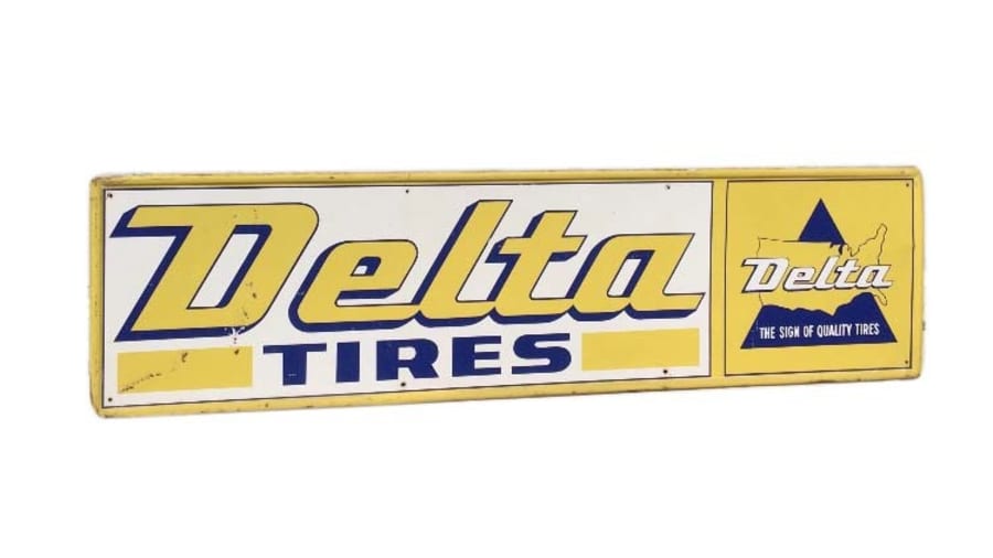 Delta Tires Single-Sided Tin 24x60 at Indy Road Art 2019 as J323 ...
